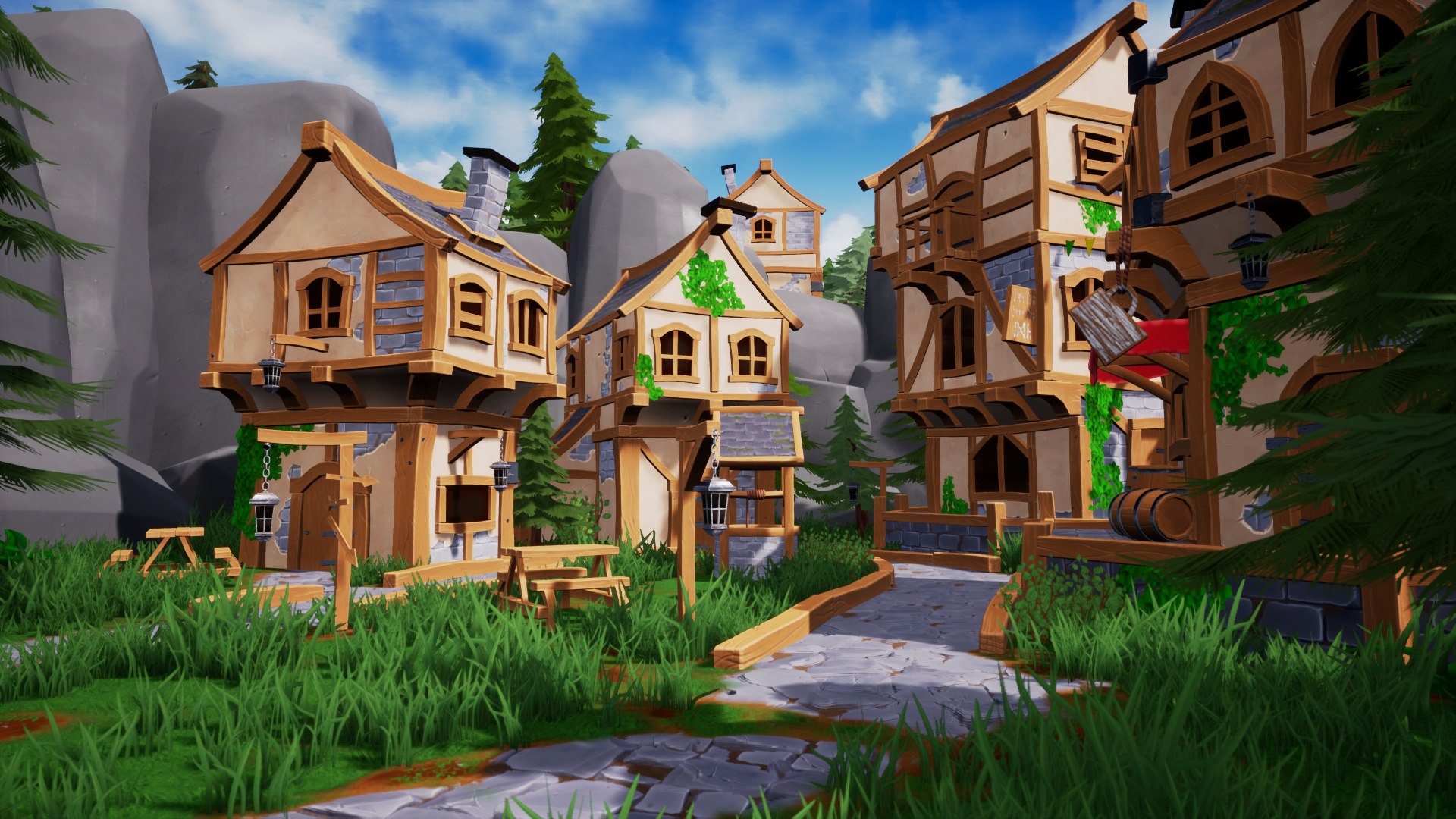 Stylized Village Asset Pack 3D Model - TurboSquid 2053468