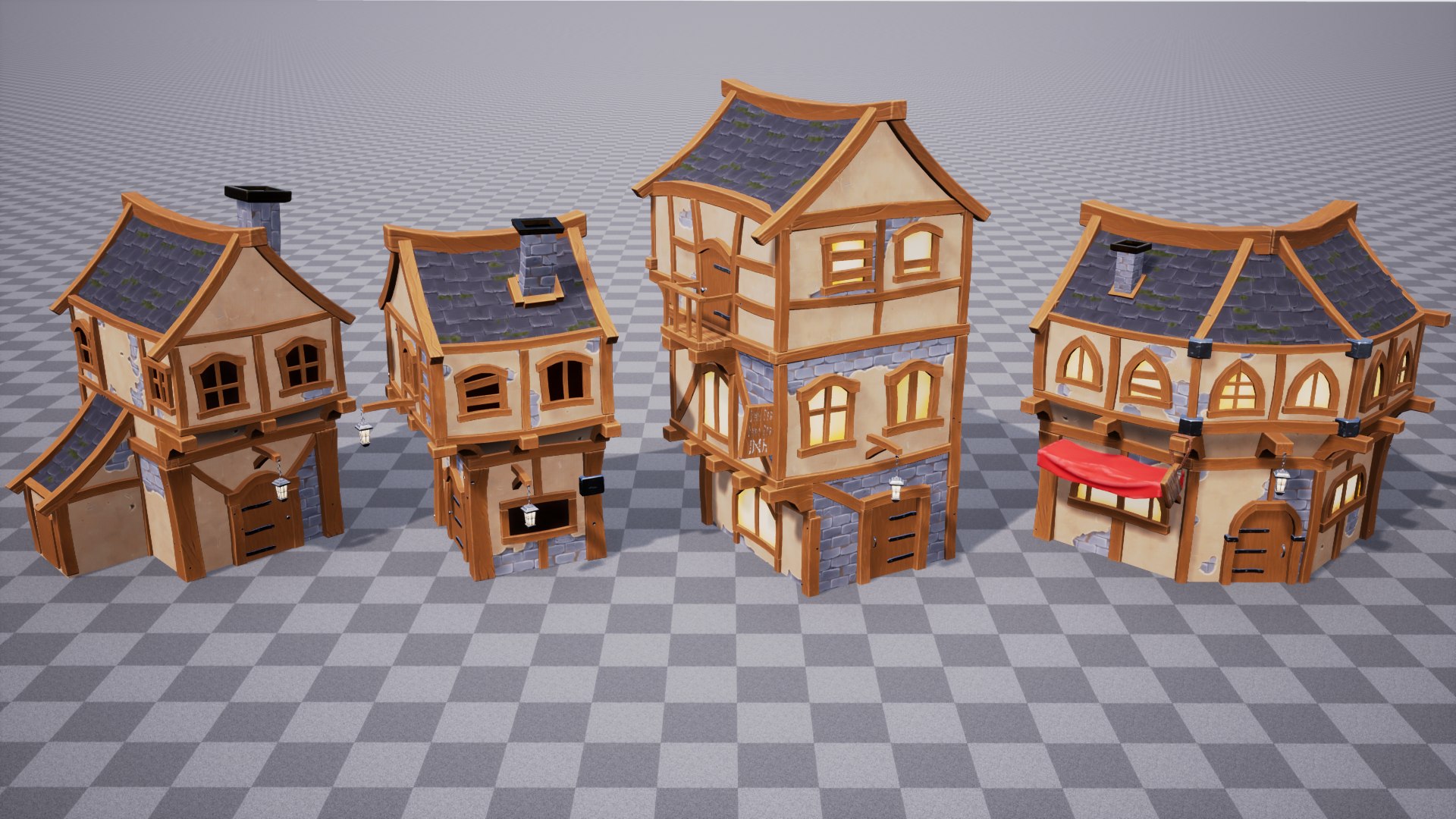 Stylized Village Asset Pack 3D Model - TurboSquid 2053468
