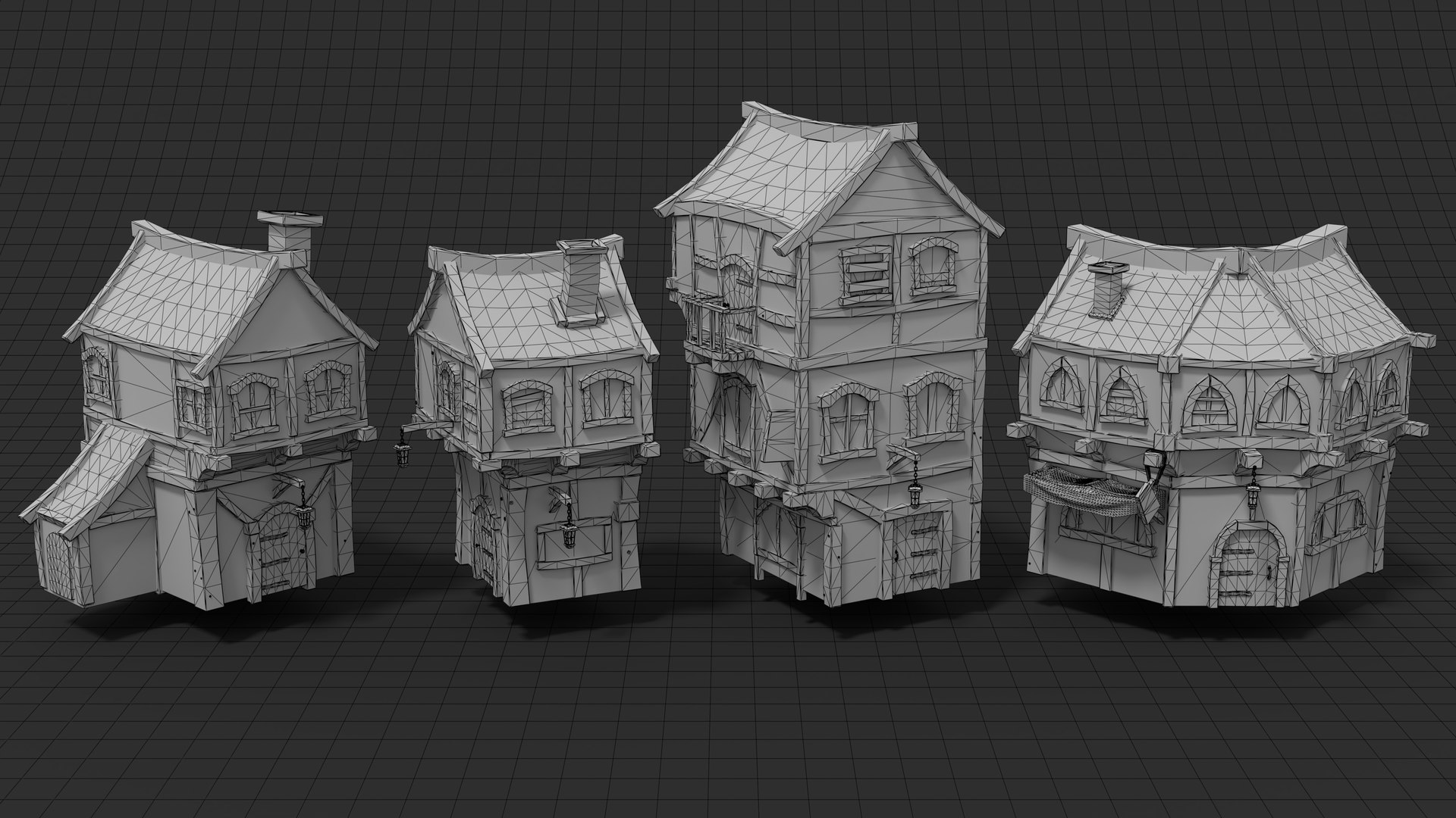 Stylized Village Asset Pack 3D model - TurboSquid 2053468
