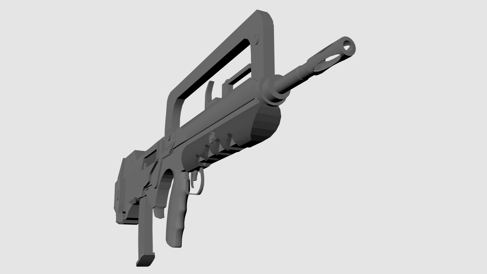 3d Famas Gun Model