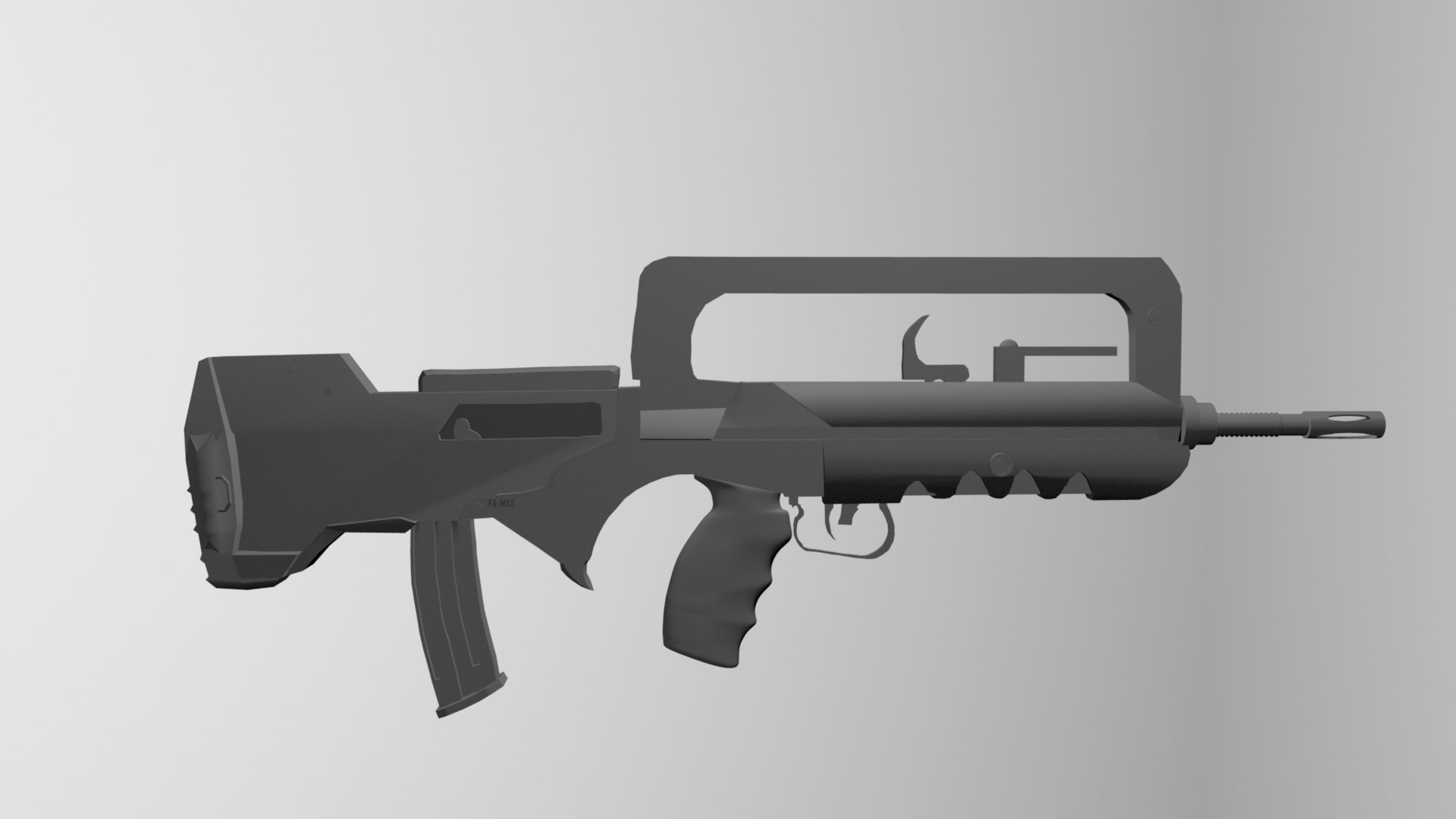 3d Famas Gun Model