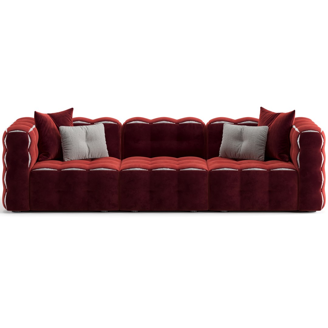 3D Fendi Casa Fun Sofa 3 Model - TurboSquid 2072149