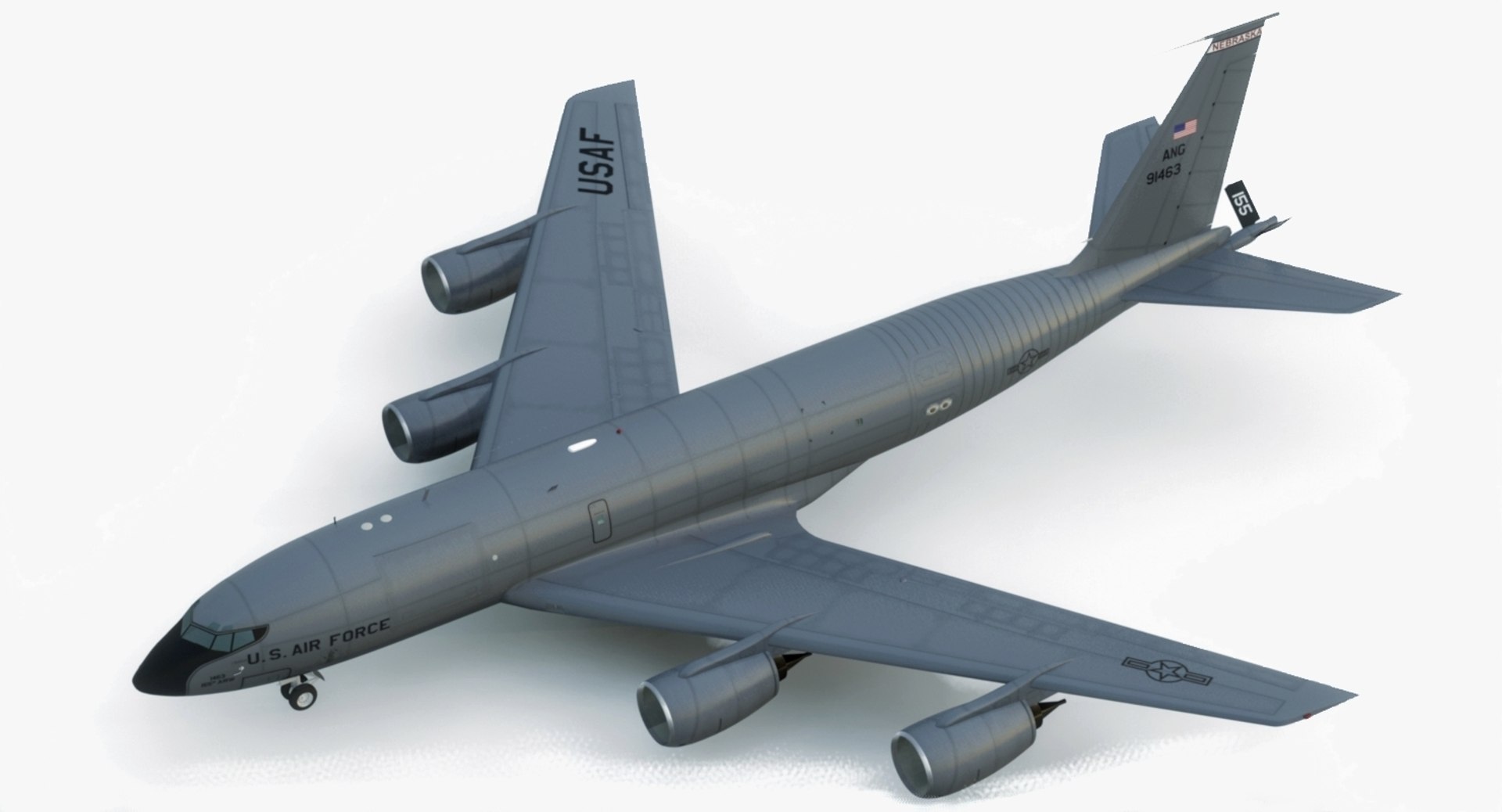 3D kc-135 stratotanker usaf model - TurboSquid 1153240