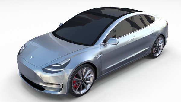 tesla 3 3d model