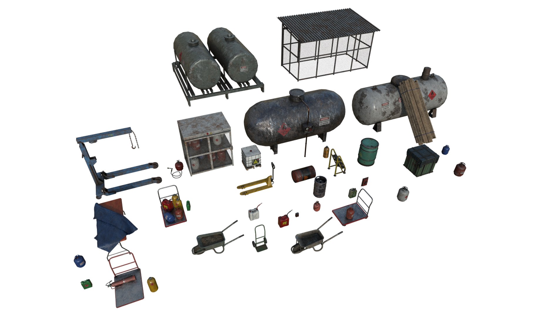 Industrial Props Pack 1 model - TurboSquid 2108141