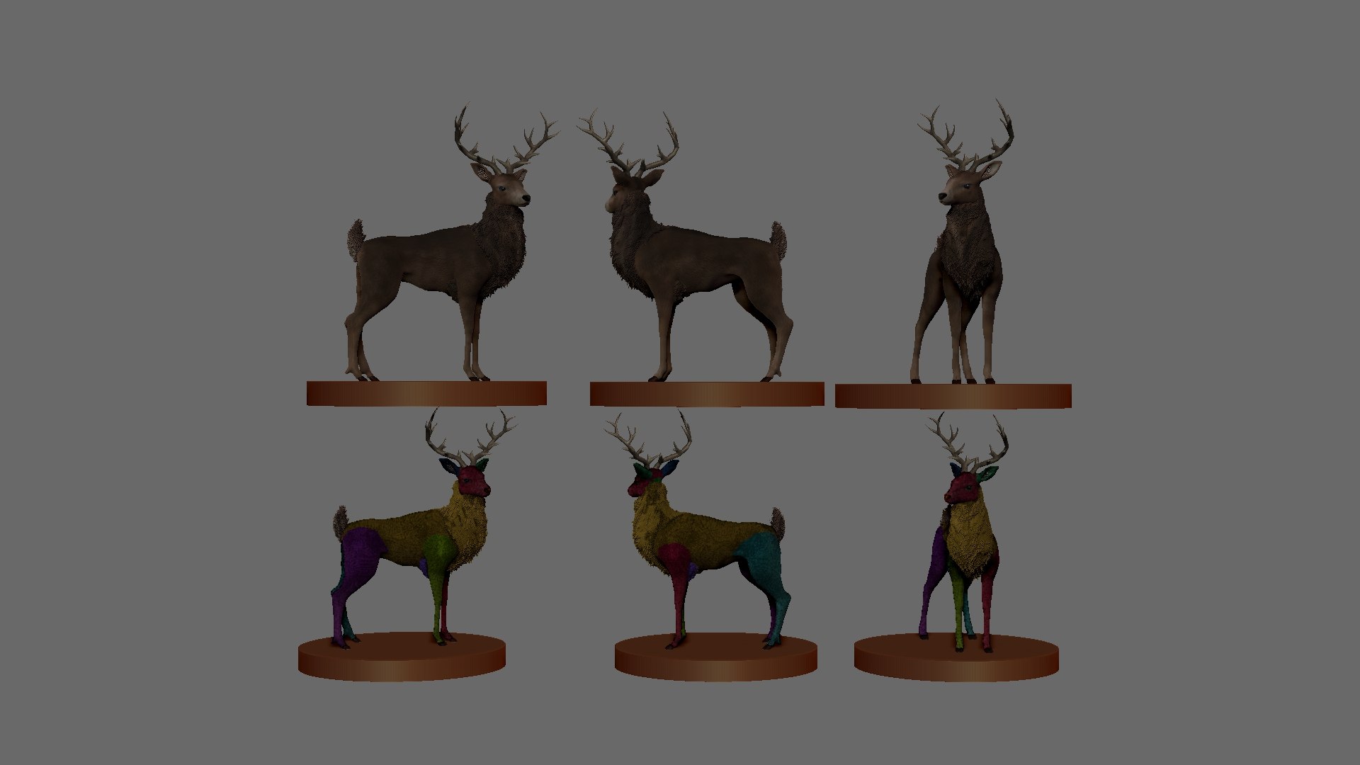 3D Realistic Deer Model - TurboSquid 1610662