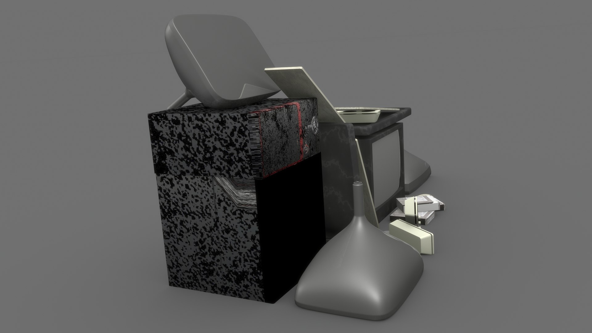 3D Broken Computer - TurboSquid 1792702