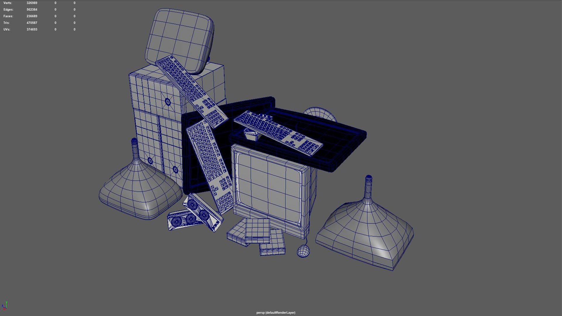 3D Broken Computer - TurboSquid 1792702