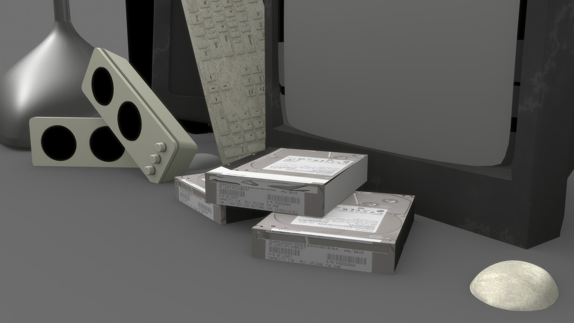 3D Broken Computer - TurboSquid 1792702