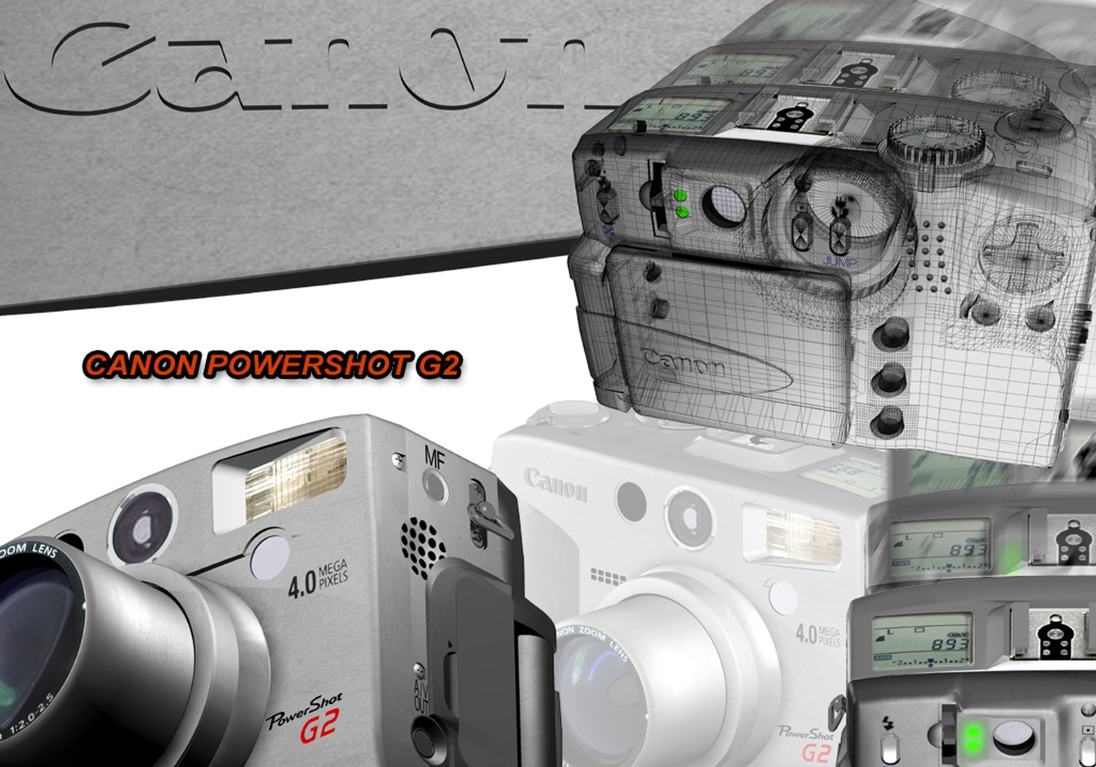 3d Model Canon Powershot G2