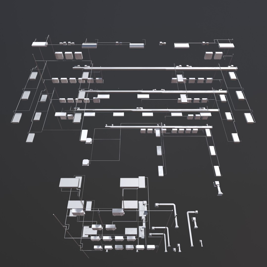 MEP System Models In Building 3D - TurboSquid 2389807
