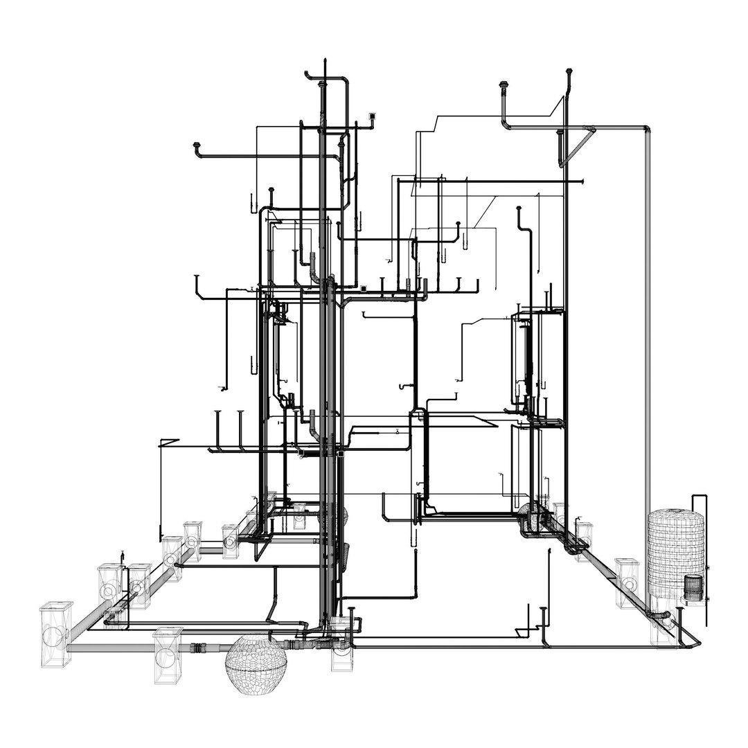 MEP System Models In Building 3D - TurboSquid 2389807