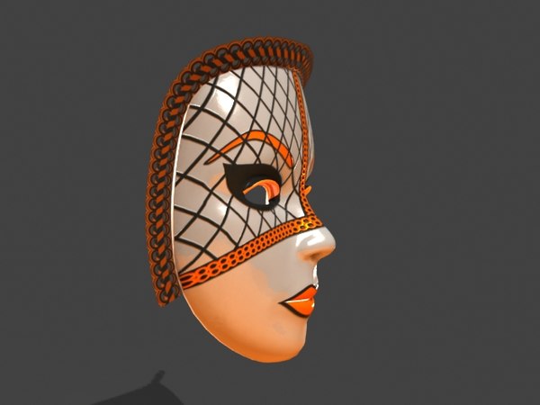 3d model venetian mask