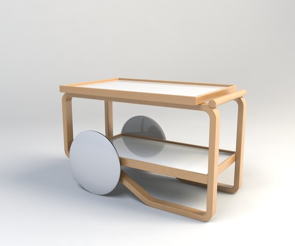 3d 3ds tea trolley 901