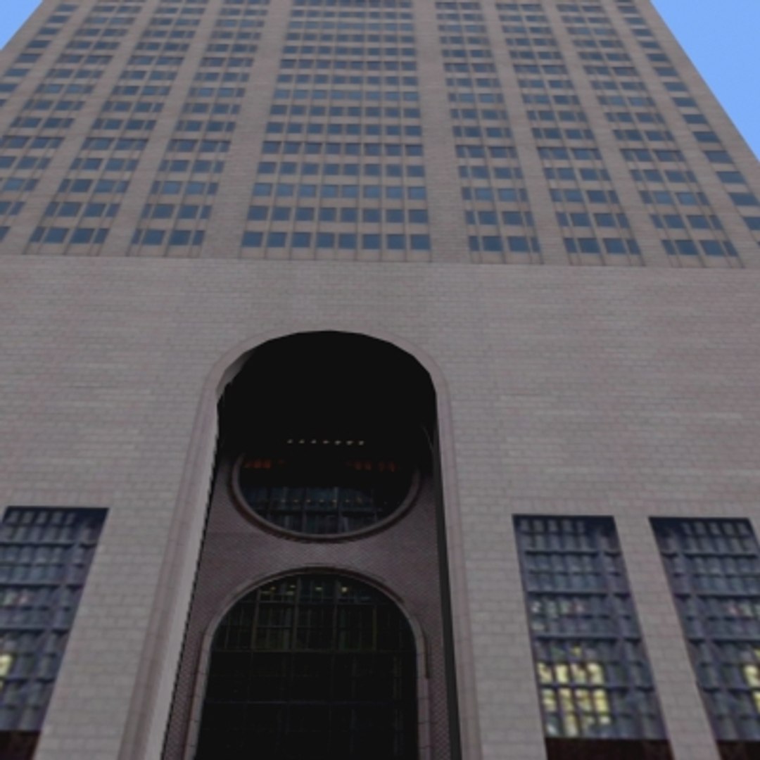 sony building skyscrapers 3d max