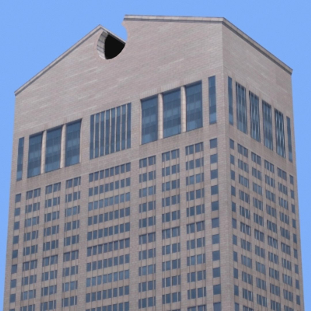 sony building skyscrapers 3d max