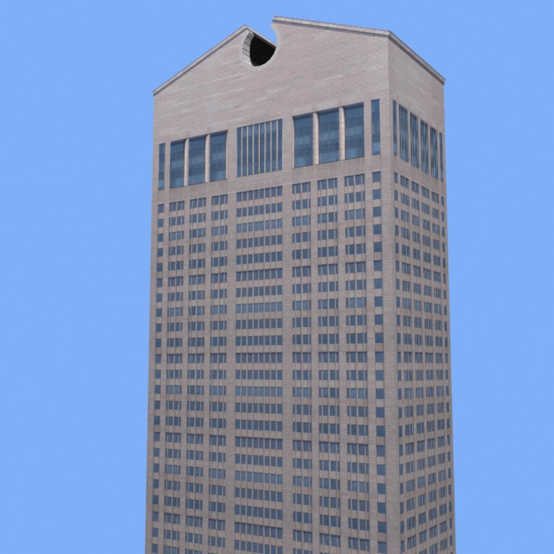 sony building skyscrapers 3d max