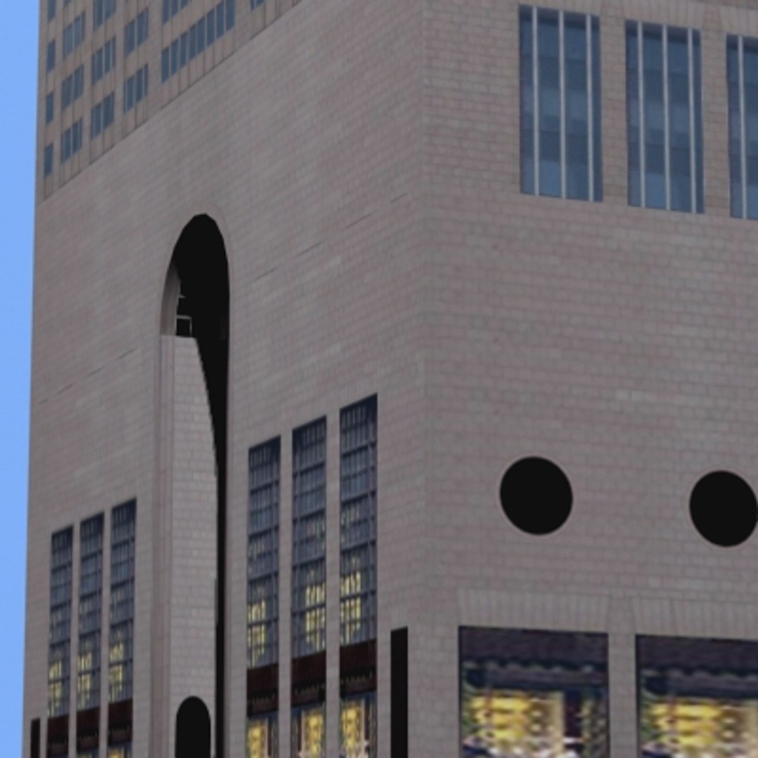 sony building skyscrapers 3d max