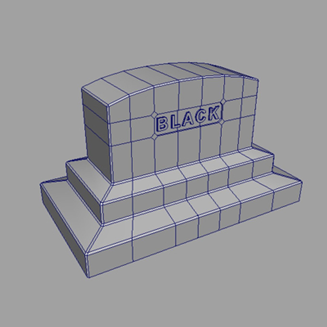3d Set Gravestones Grave Stones Model