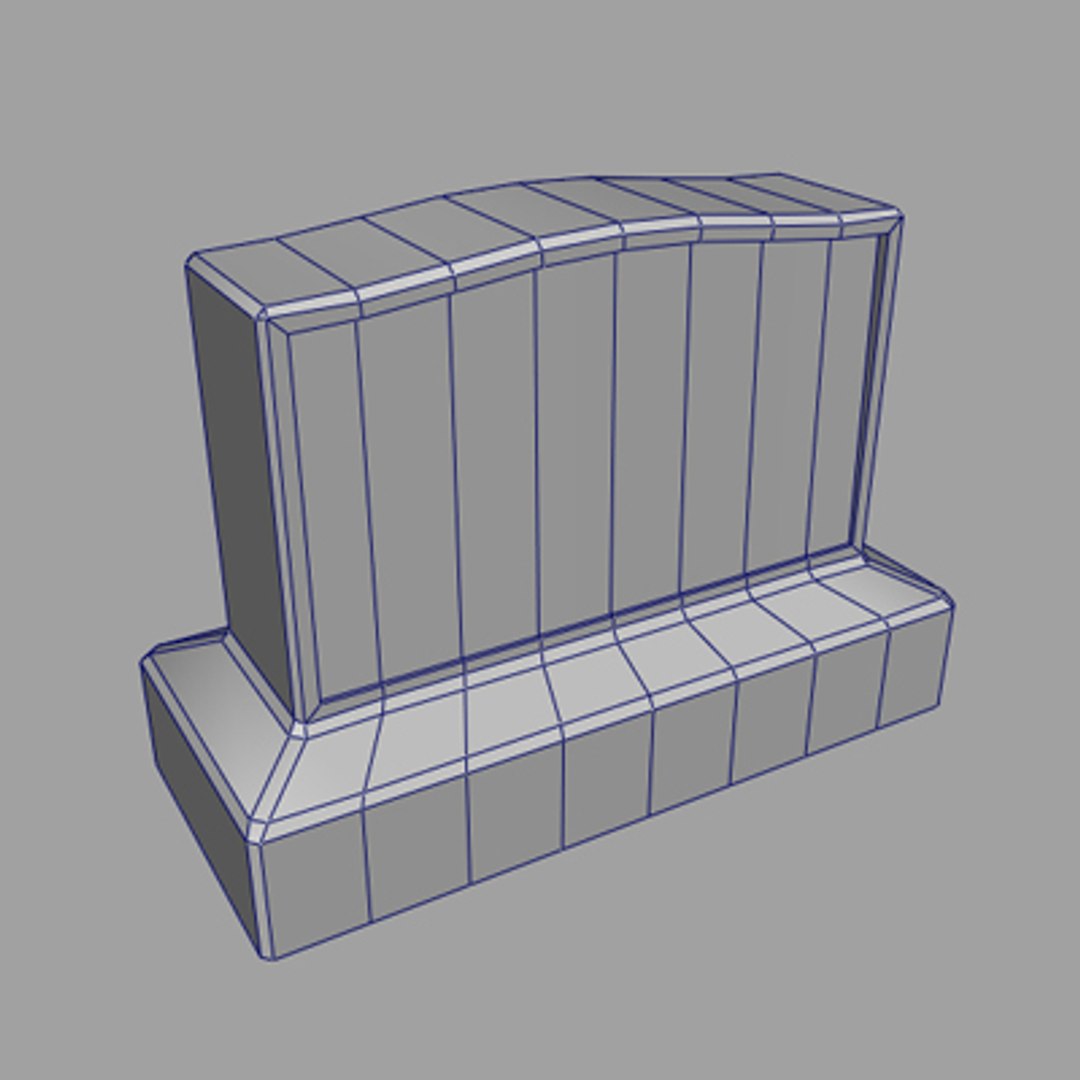 3d Set Gravestones Grave Stones Model
