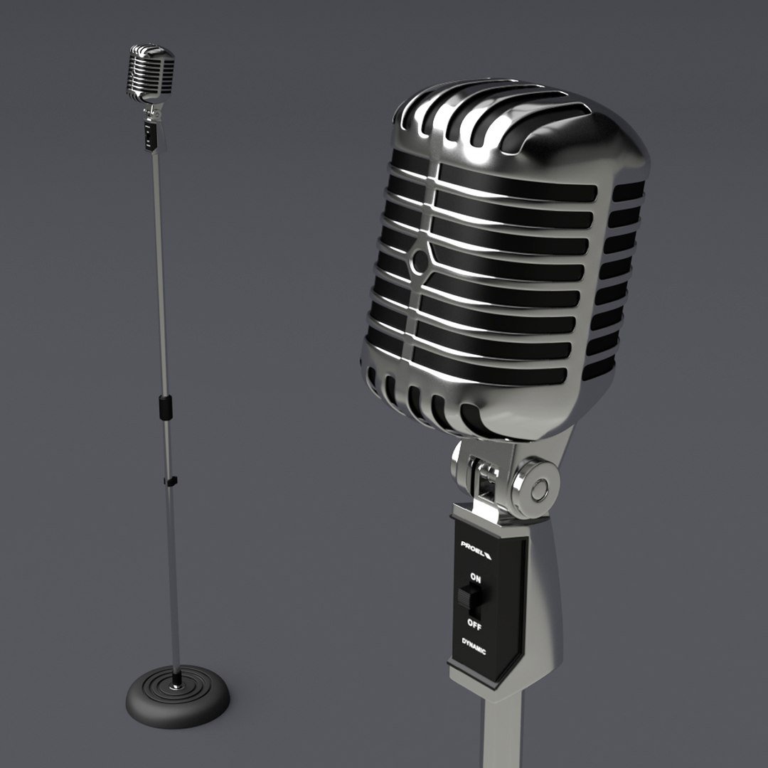 Classic Microphone Model - TurboSquid 1393277