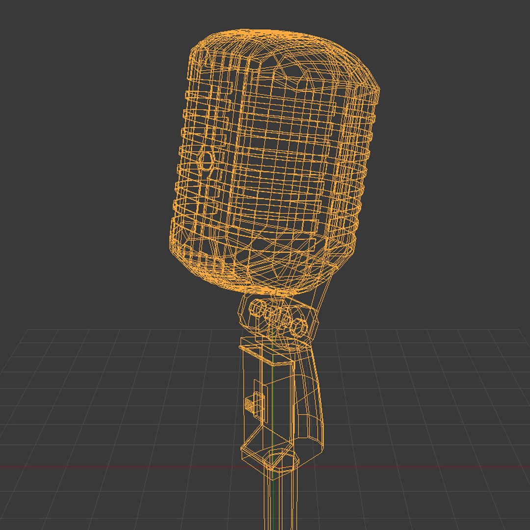 Classic Microphone Model - TurboSquid 1393277