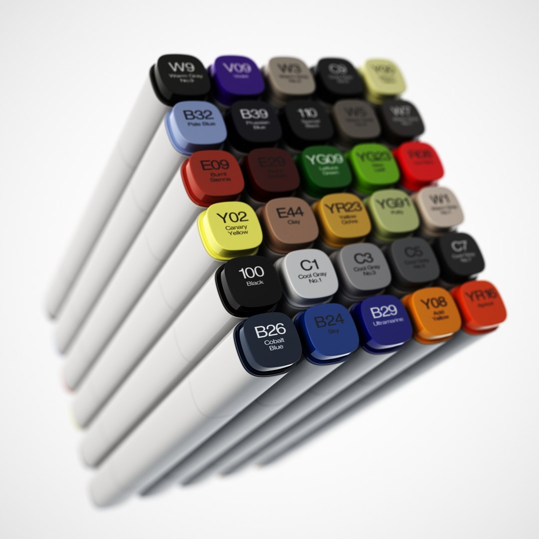3dsmax Markers Copic