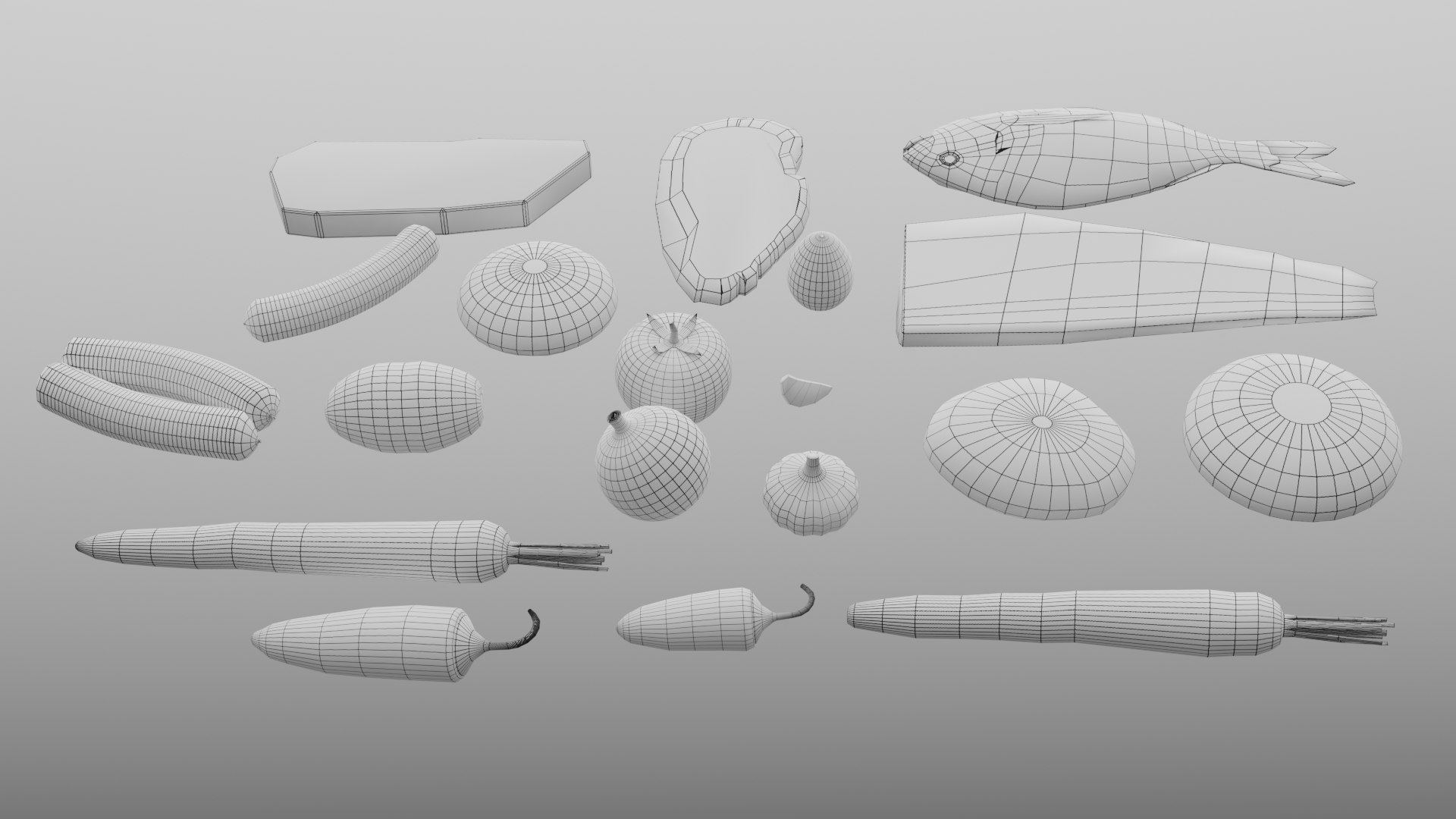 3D Food Ingredients - TurboSquid 1712474
