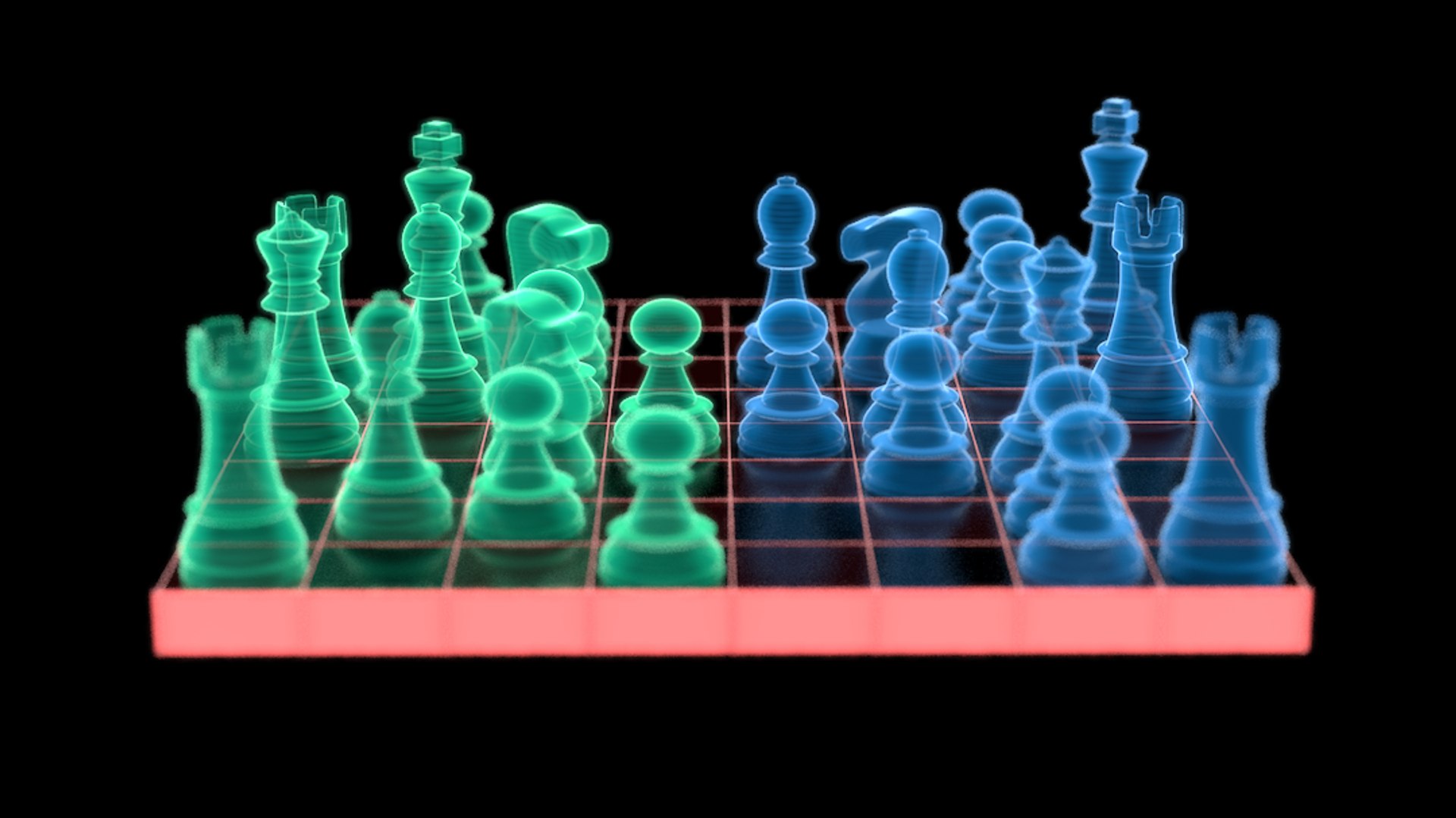 Cinema4d Holographic Chess