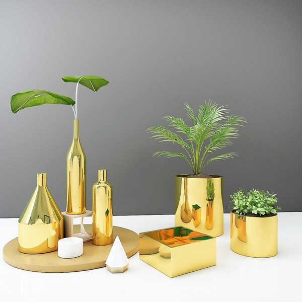 modelo 3d Decorative Houseware Set - TurboSquid 2044557