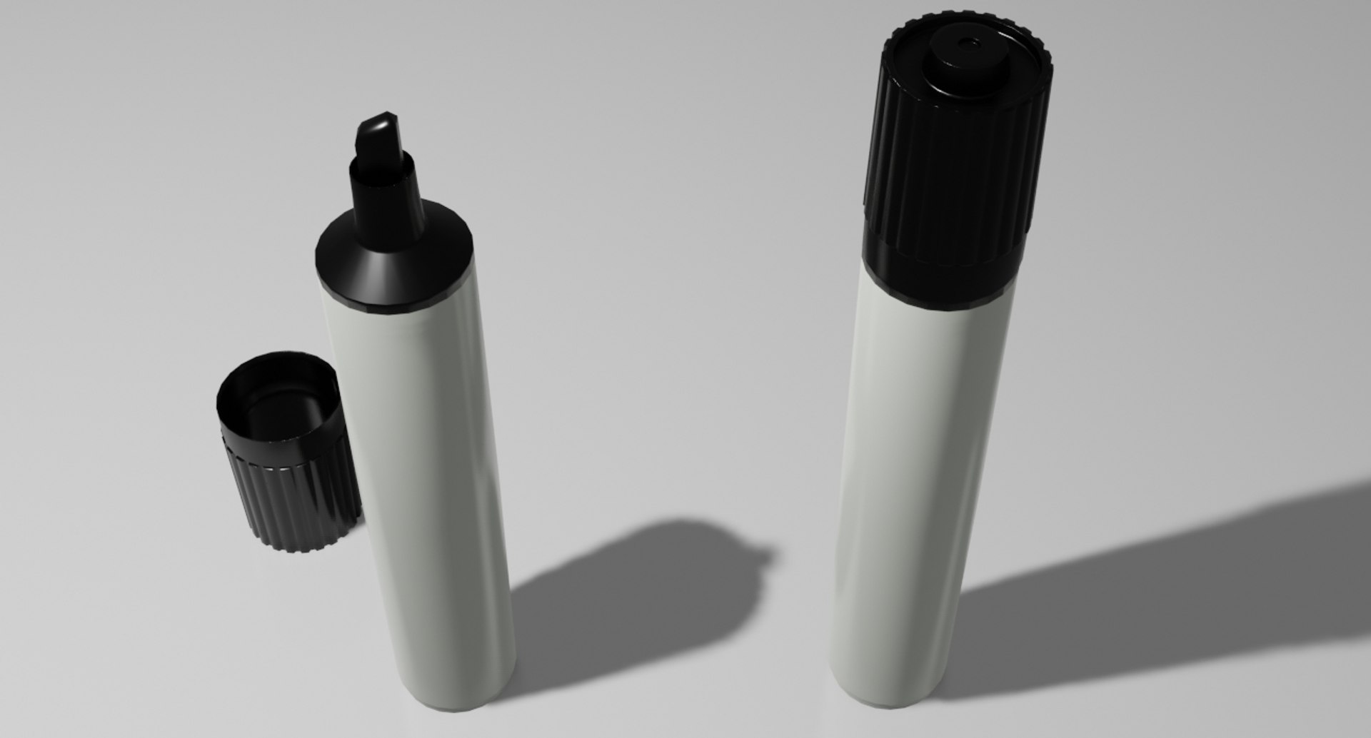 3D Black Marker Pen Model - TurboSquid 1681958