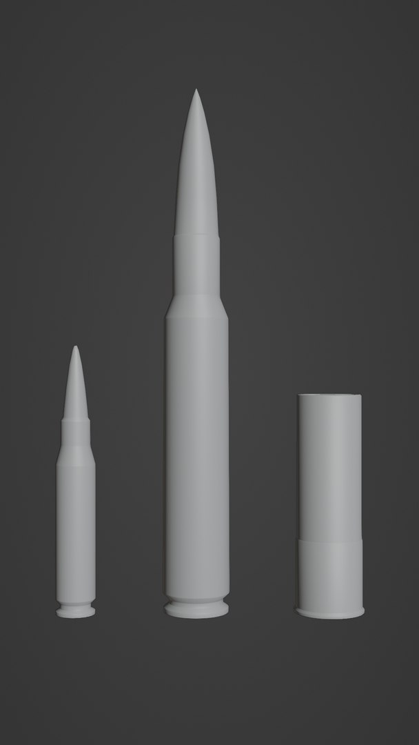 Eight Bullets 3D Model - TurboSquid 1900476