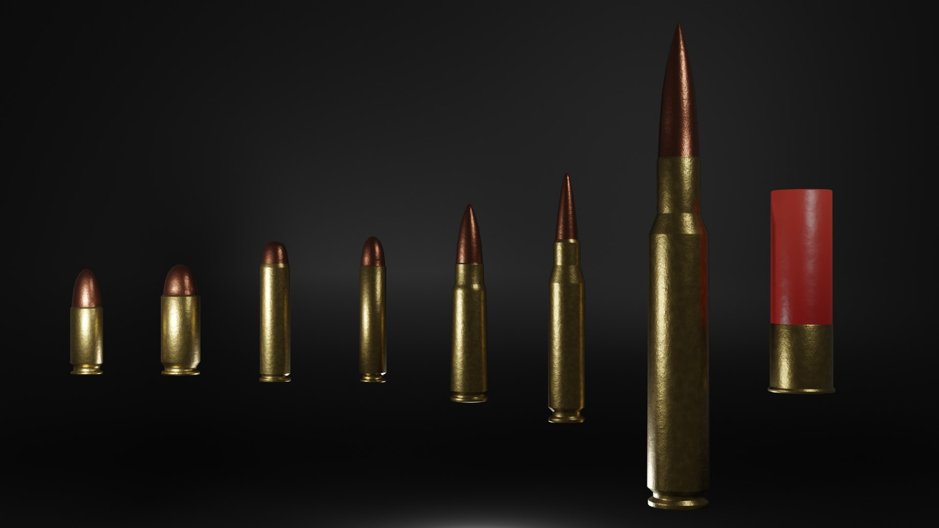 Eight Bullets 3D Model - TurboSquid 1900476