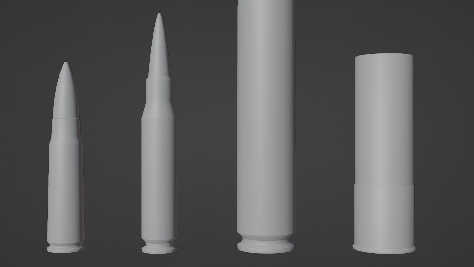 Eight Bullets 3D Model - TurboSquid 1900476
