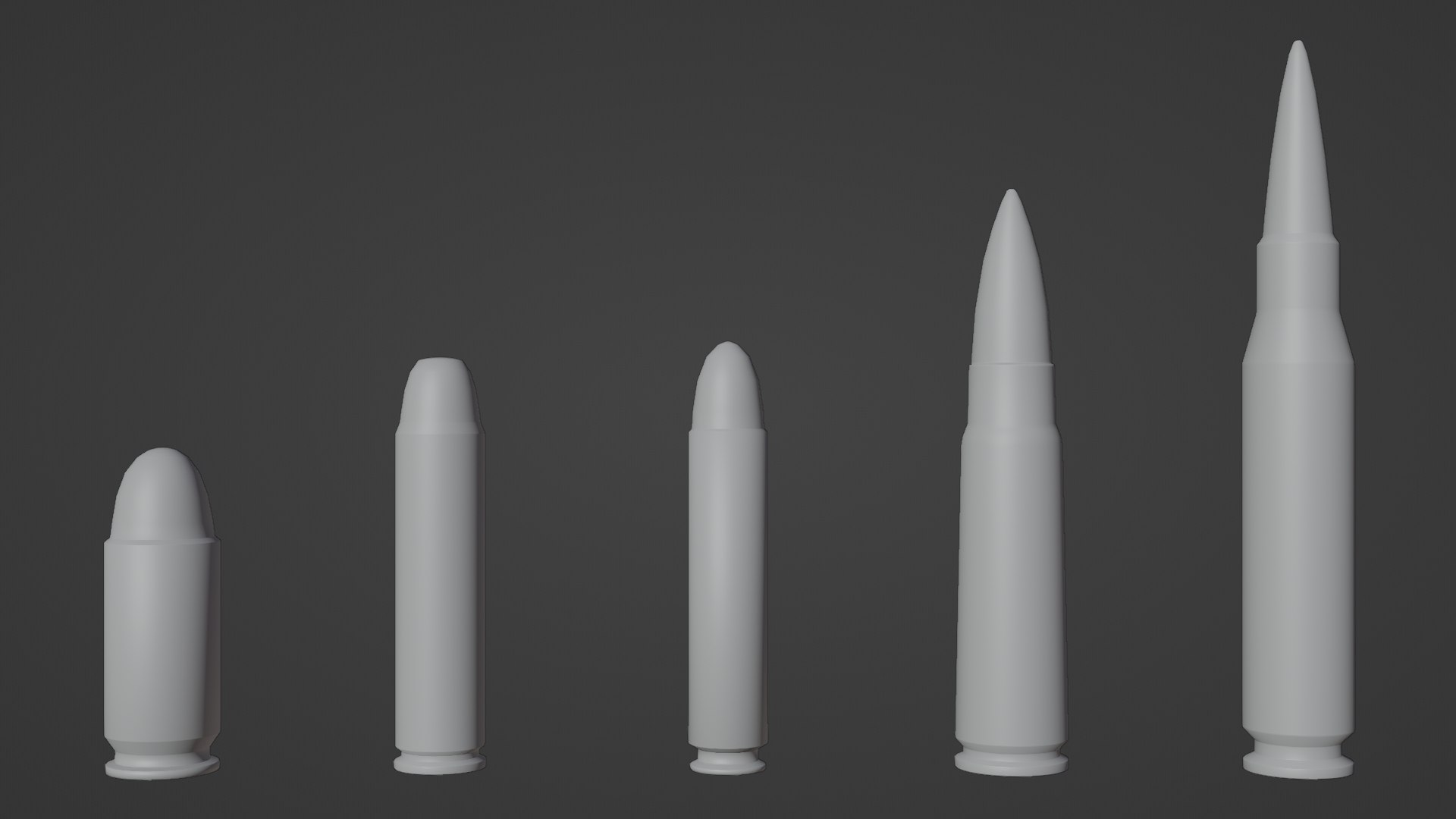 Eight Bullets 3D Model - TurboSquid 1900476