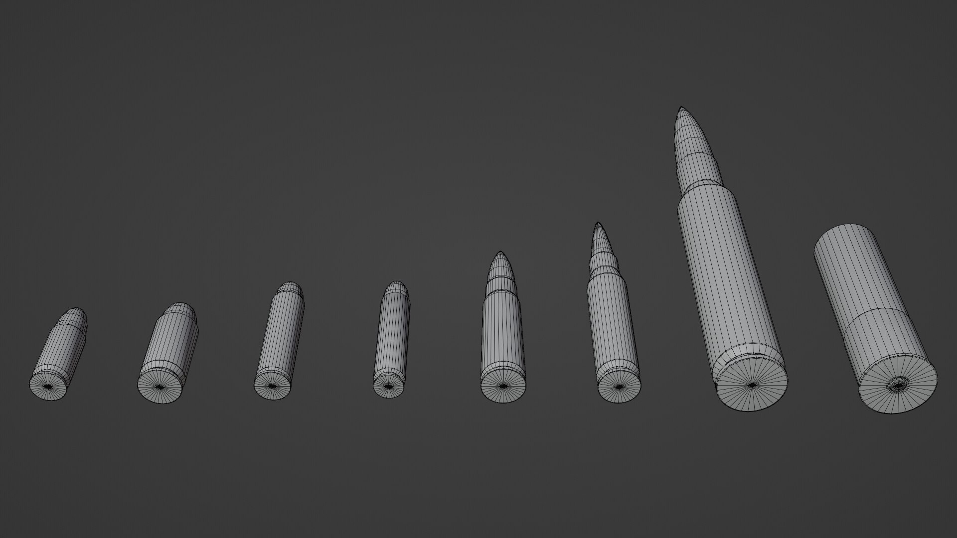 Eight Bullets 3D Model - TurboSquid 1900476