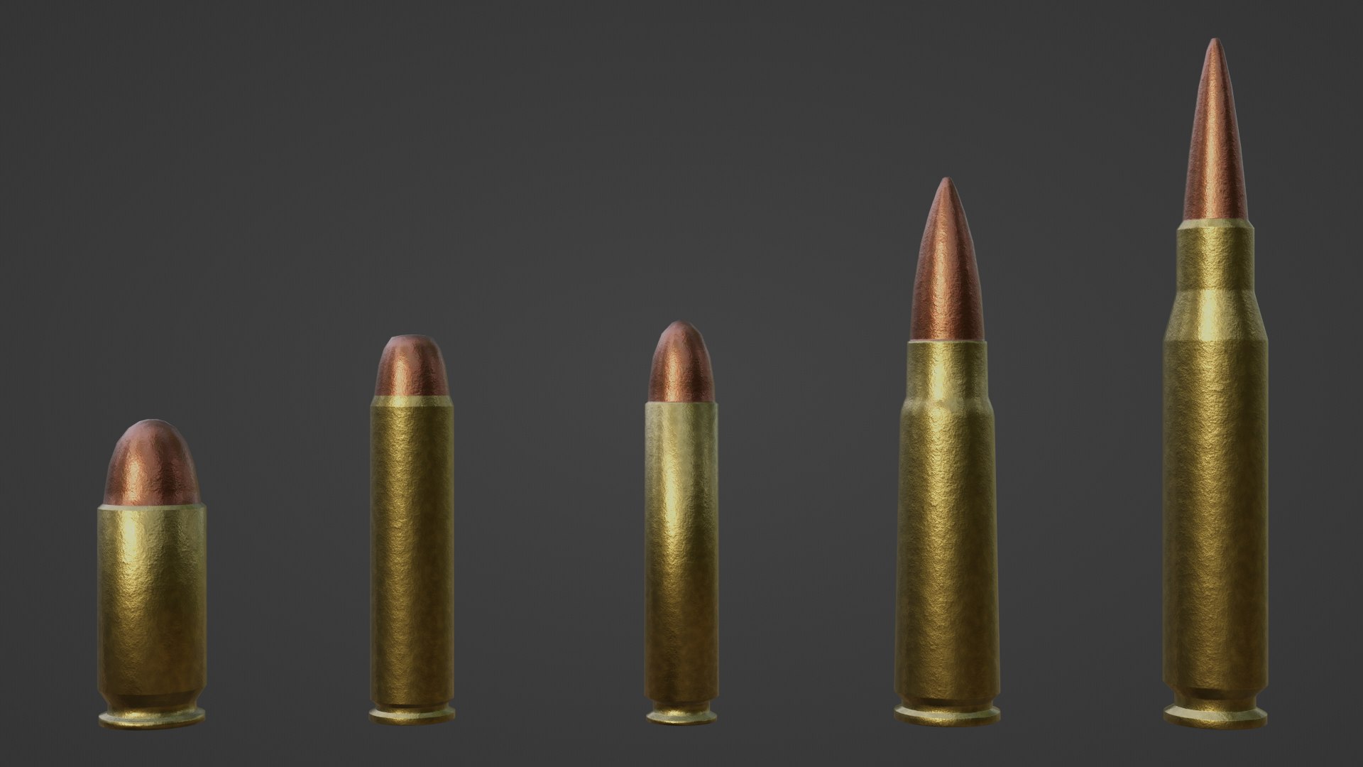 Eight Bullets 3D Model - TurboSquid 1900476