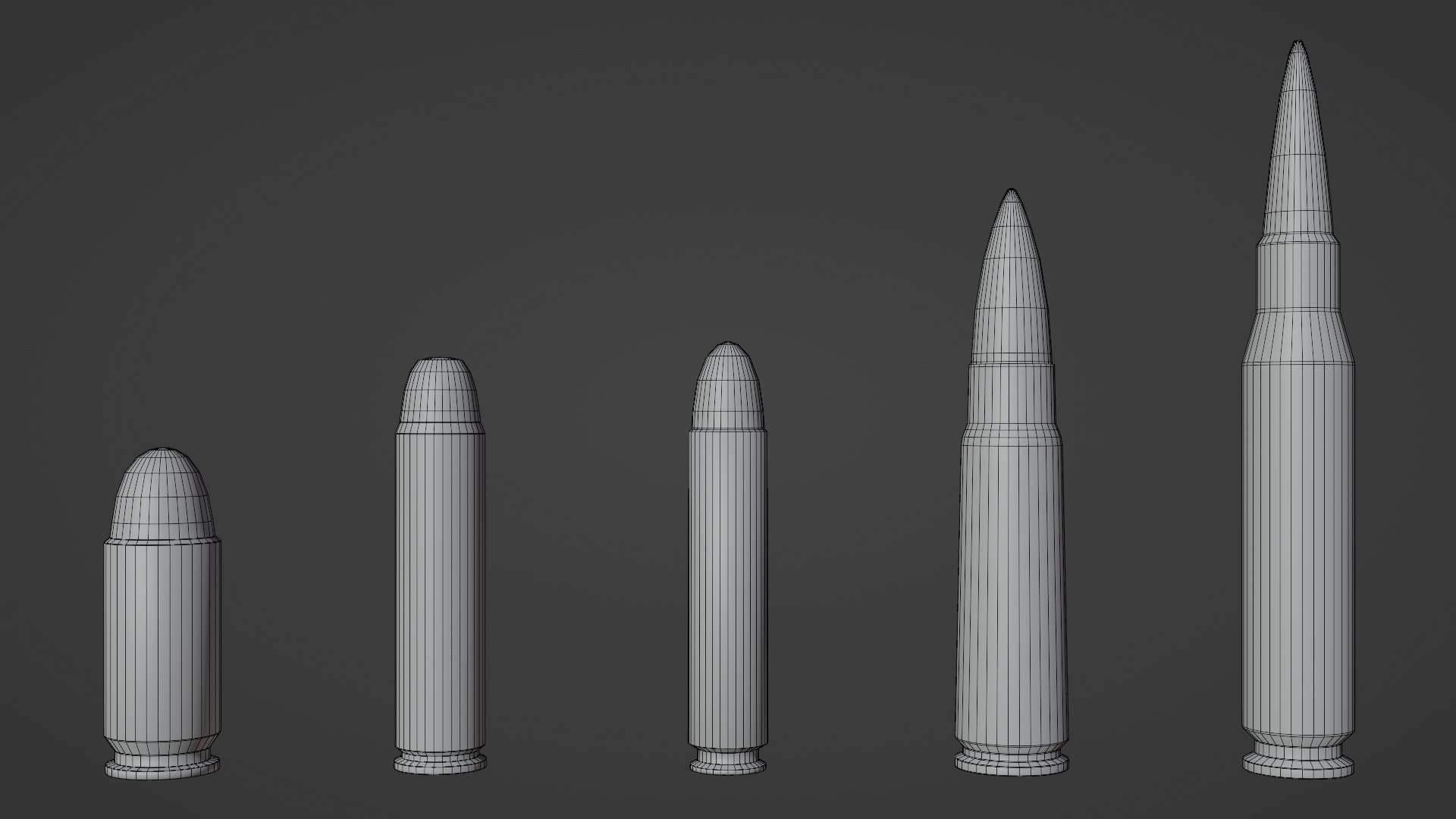 Eight Bullets 3D Model - TurboSquid 1900476