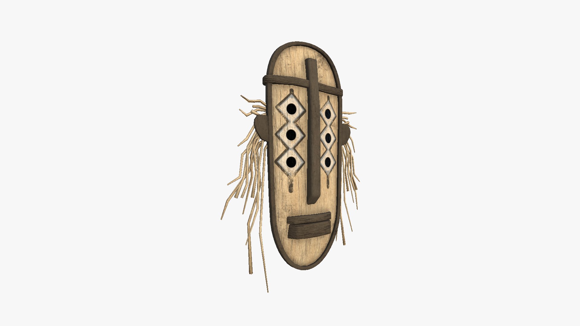 3D Tribal Mask F08 Full Wood - Costume Character Design - TurboSquid ...
