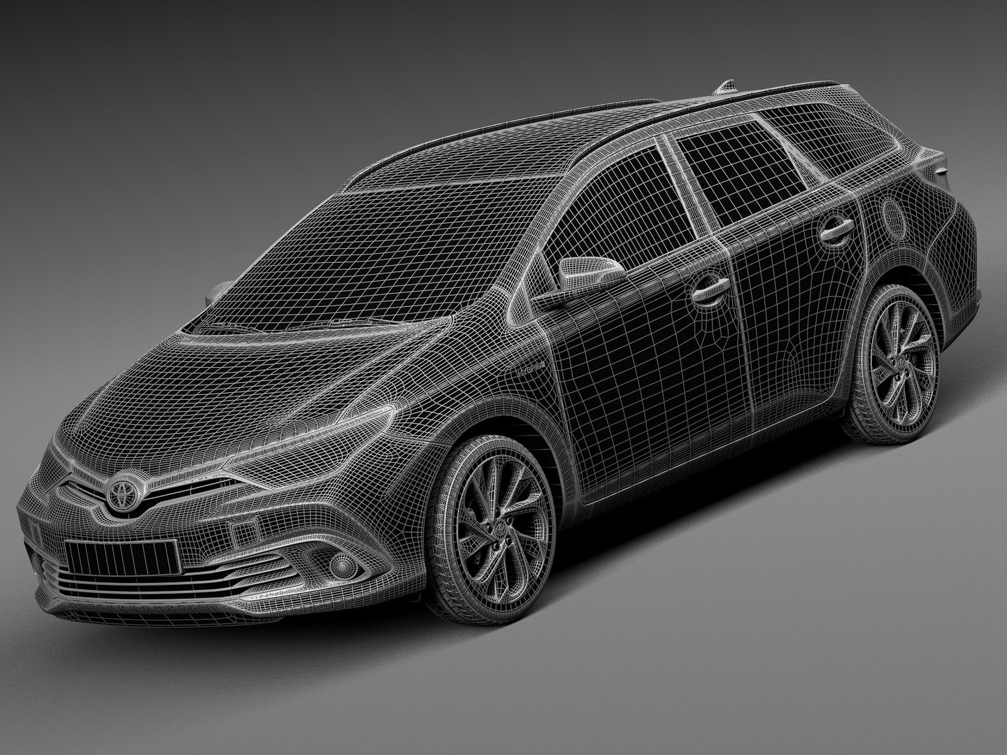 2016 toyota sports 3d model
