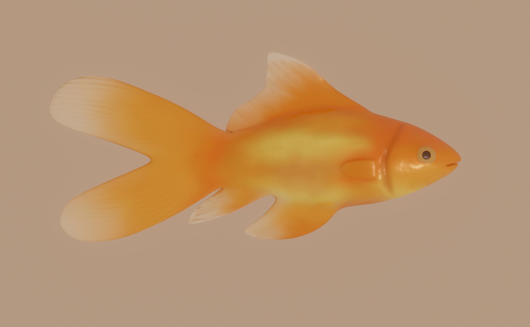 3D Model Goldfish Fish - TurboSquid 1611135