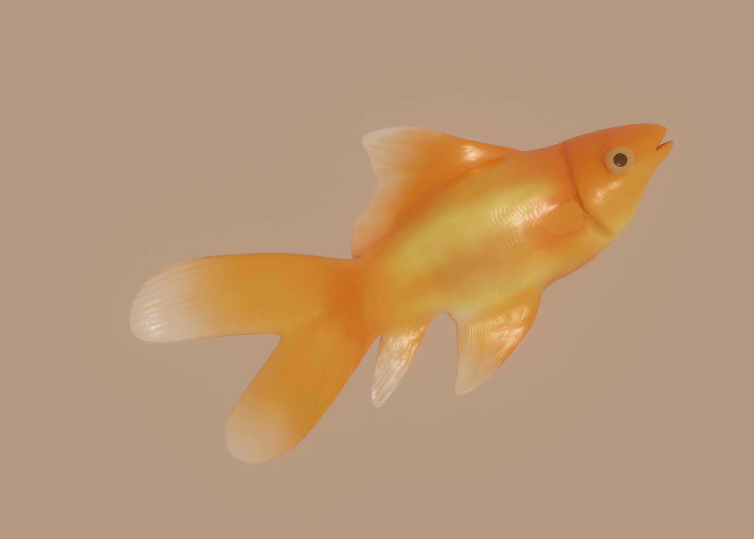 3D Model Goldfish Fish - TurboSquid 1611135