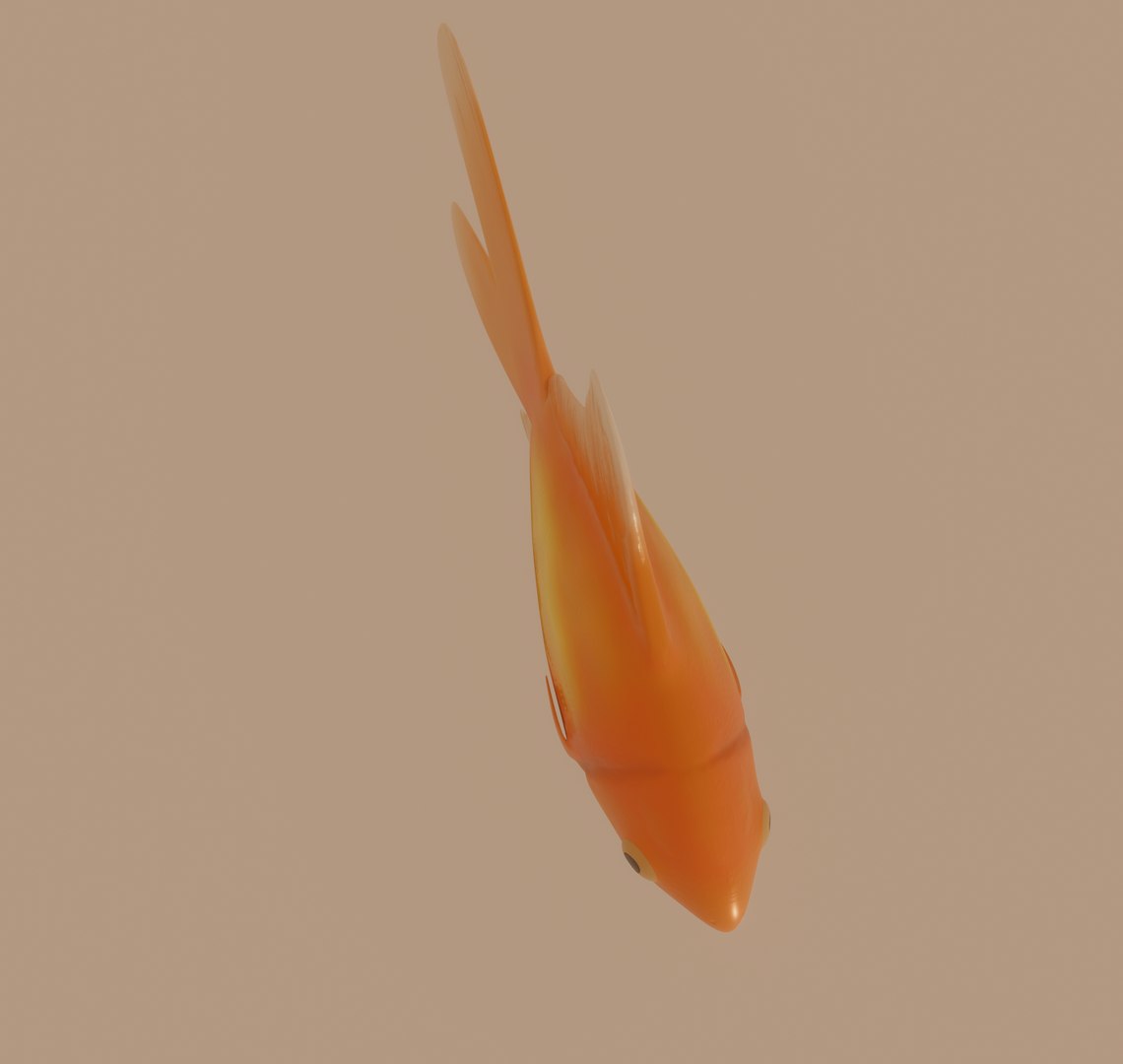 3D Model Goldfish Fish - TurboSquid 1611135