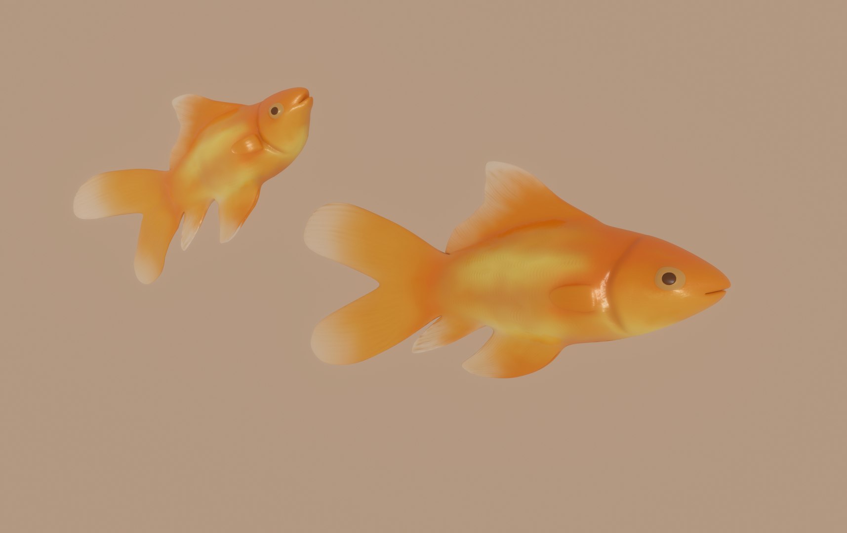 3D Model Goldfish Fish - TurboSquid 1611135