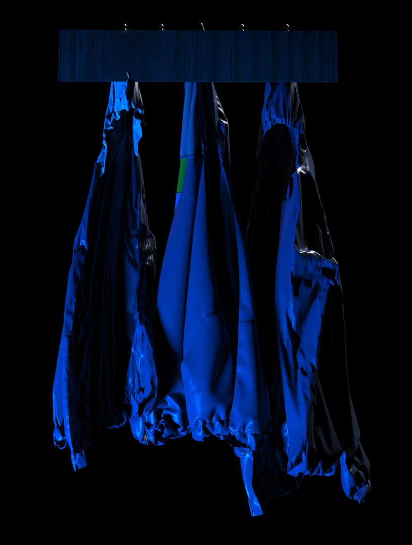 Coats Hanging 3D Model - TurboSquid 1692435