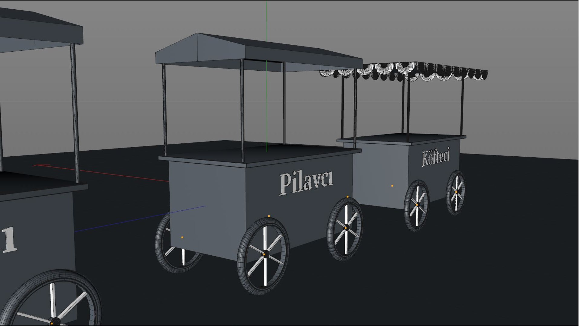 Mobile Vending Carts 3D Model - TurboSquid 1504018