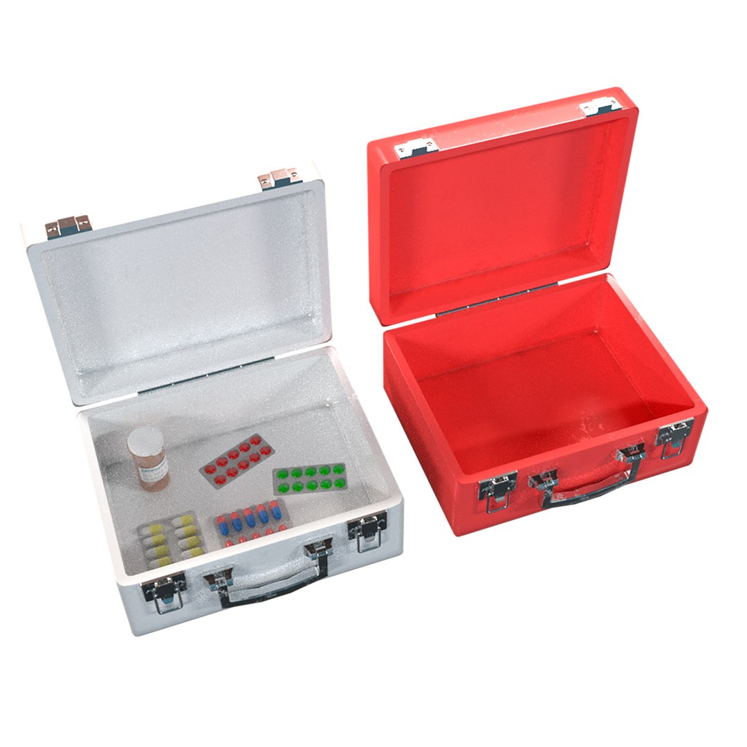 Low-poly Aid Kit Drugs 3D Model - TurboSquid 1176940