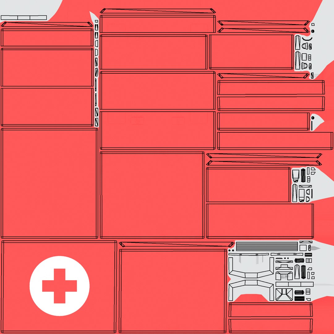 Low-poly Aid Kit Drugs 3D Model - TurboSquid 1176940