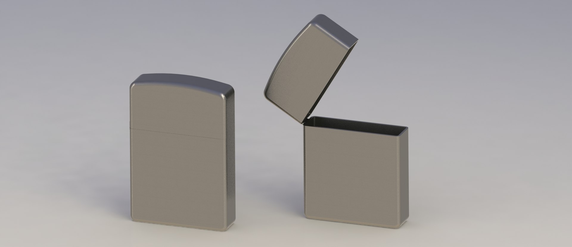 Zippo Lighter 3d Model