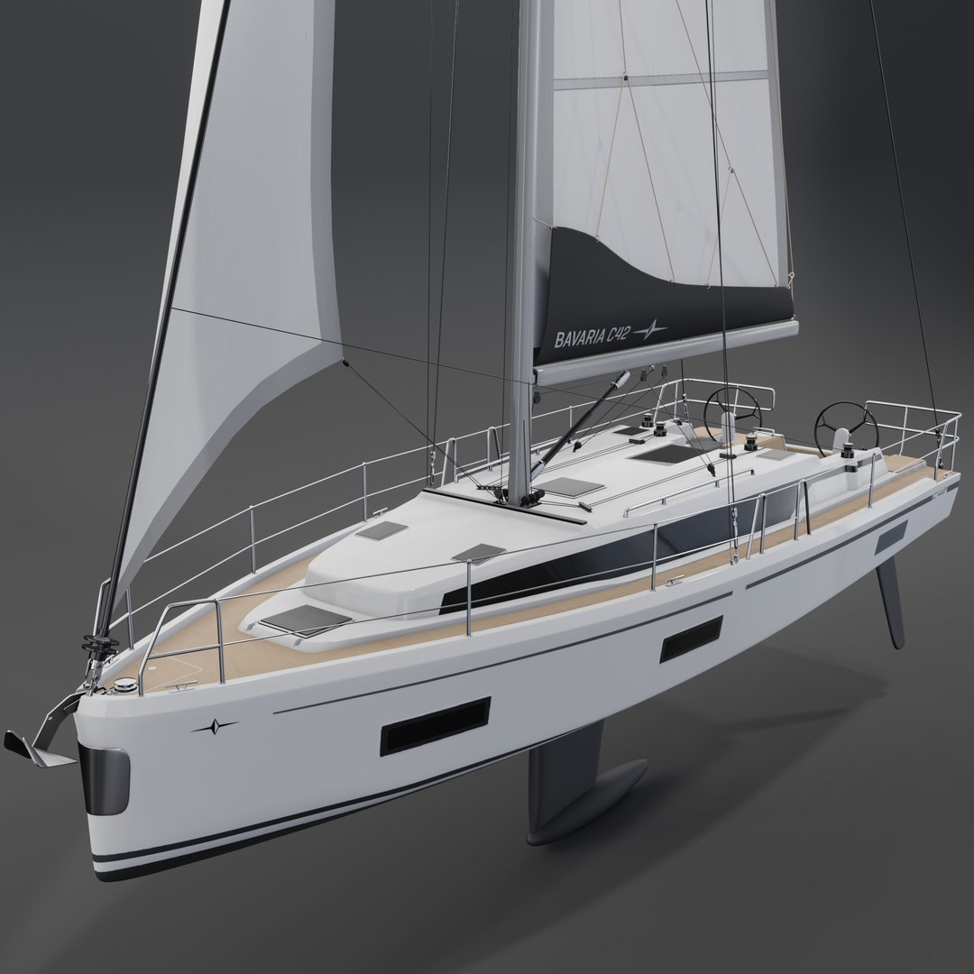 3D BAVARIA C42 Luxury Yacht 3D - TurboSquid 2210894